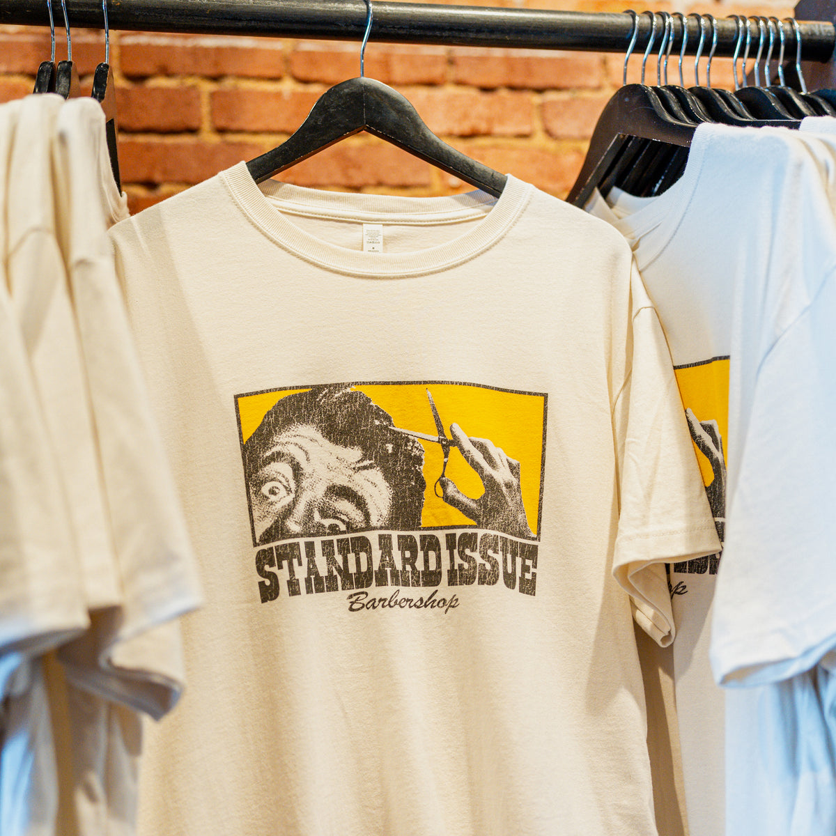 SI Barbershop - Summer '25 Heavy Weight White Tee – Standard Issue Co.